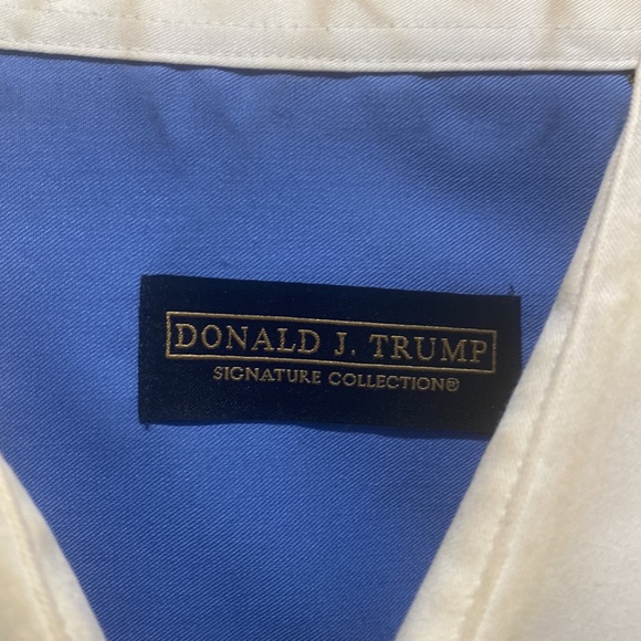 Shirts | Donald Trump Signature Collection Mens Blue And White Dress ...